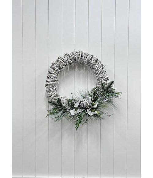 Buy Rattan Pre-Dec Spray Wreath- Christmas Wreath - 2 Foot Online in ...