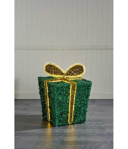 Buy 1m Green and Gold 3D Light Up Gift Box Online in Australia - The ...