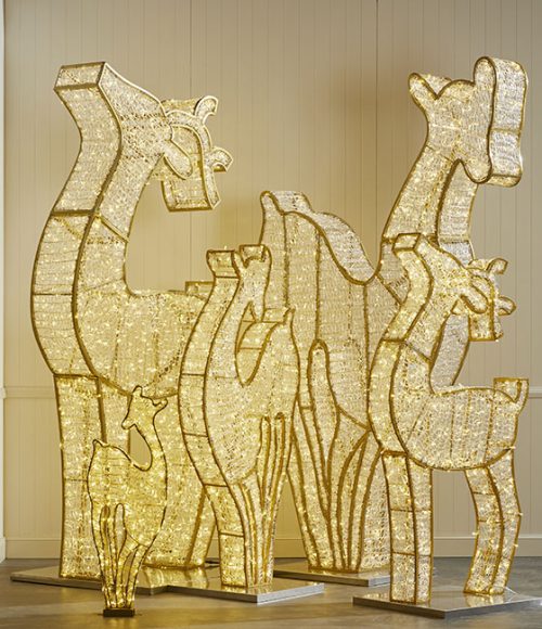 Buy 3m Gold Male Reindeer Online in Australia - The Christmas Tree Company