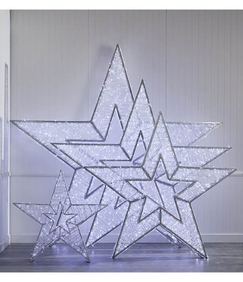 Buy 2.5m Silver Light Up Star Online in Australia - The Christmas Tree ...