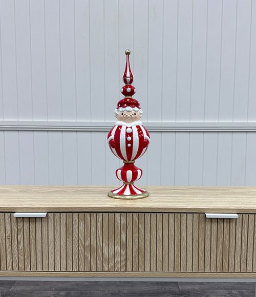 Buy Red and White Mrs Claus Finial Online in Australia - The Christmas ...