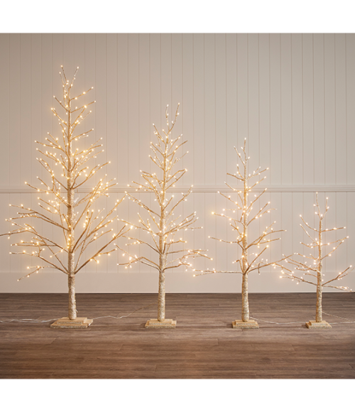 Buy Champagne Gold Tree - Pre-lit Artificial Christmas Tree - Champagne ...