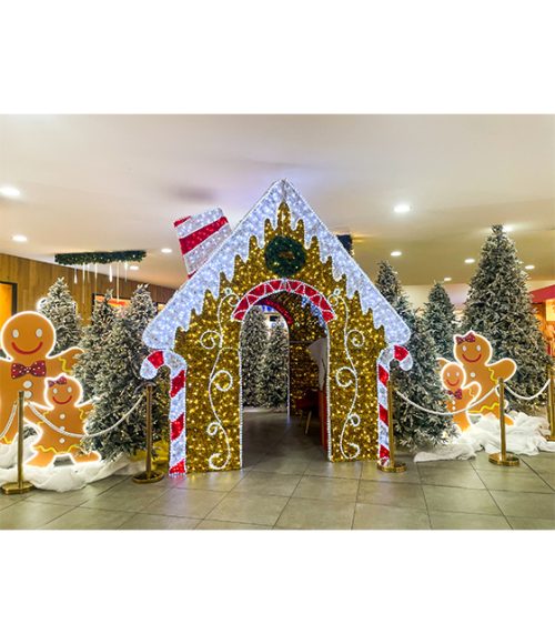Buy 3.3m Walk-through LED Gingerbread House Online in Australia - The ...