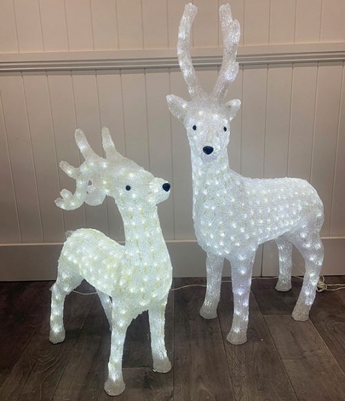Buy Small Acrylic Reindeer with LED Lights Online in Australia - The ...